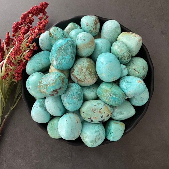 Magic Moon | Art | Tumbled Rare Turquoise Stone | Poshmark